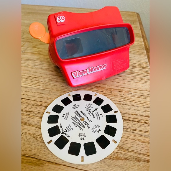 Disney | Toys | Vintage Disney 3d View Master Red Spider Man | Poshmark